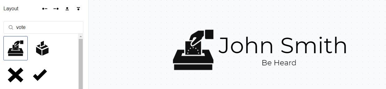 How to Create a Presidential Campaign Logo With Zyro Logo Generator ...
