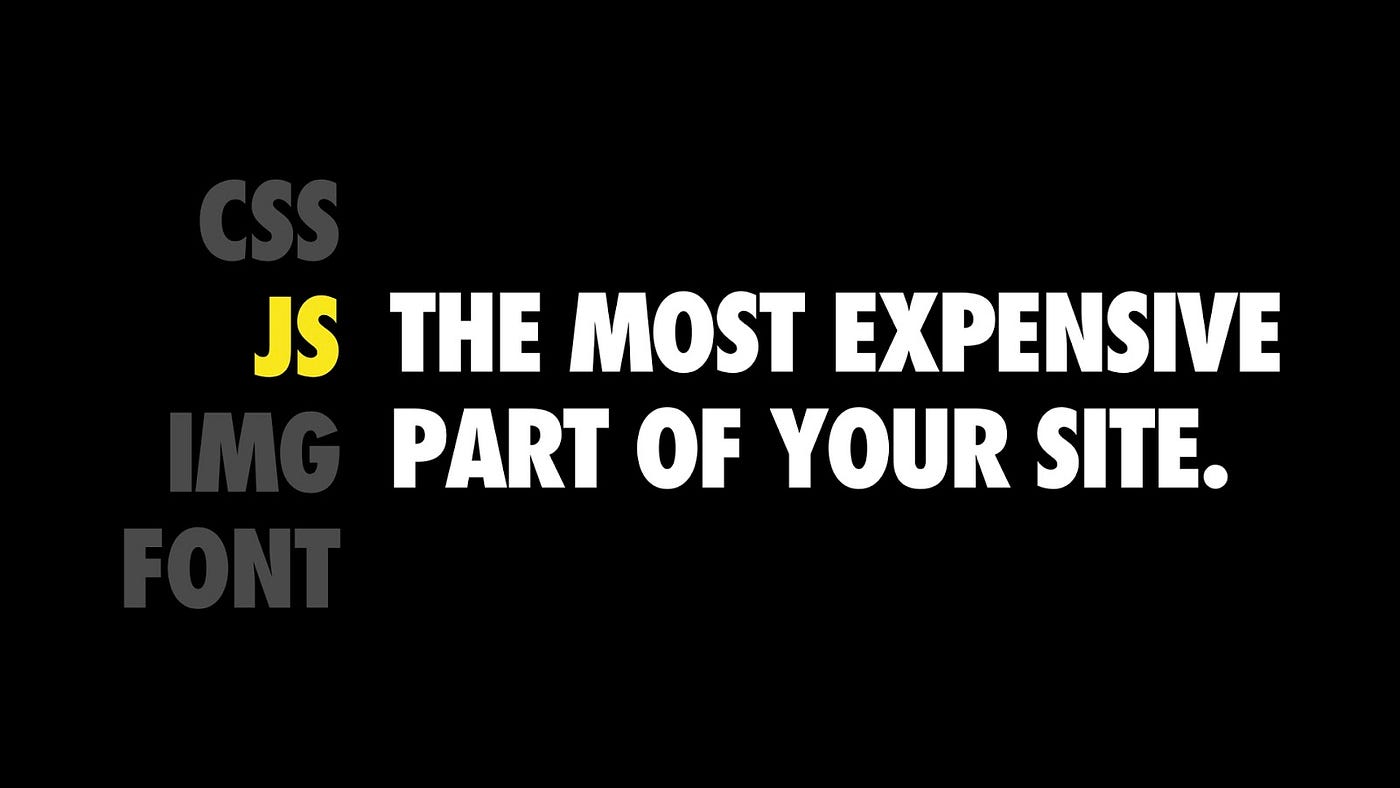 The Cost Of JavaScript In 2018. Update: The Cost Of JavaScript In 2019 ...