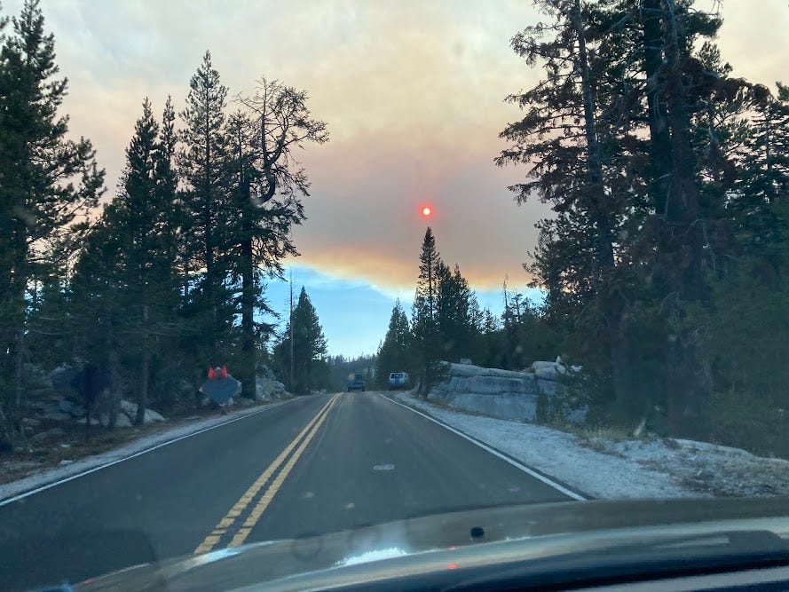 Some Photos of the Wildfire Smoke from Actively Burning Fires in ...