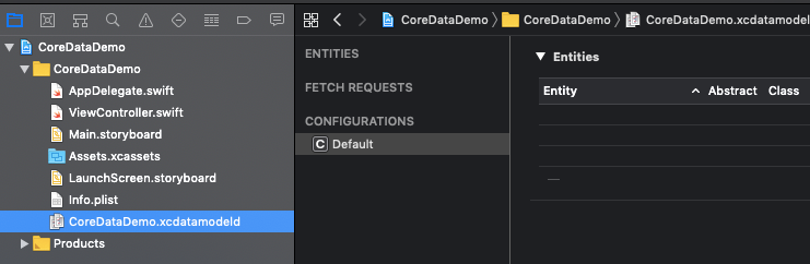 Core Data Tutorial Part 1 (NSPersistentContainer,NSManagedObjectModel ...