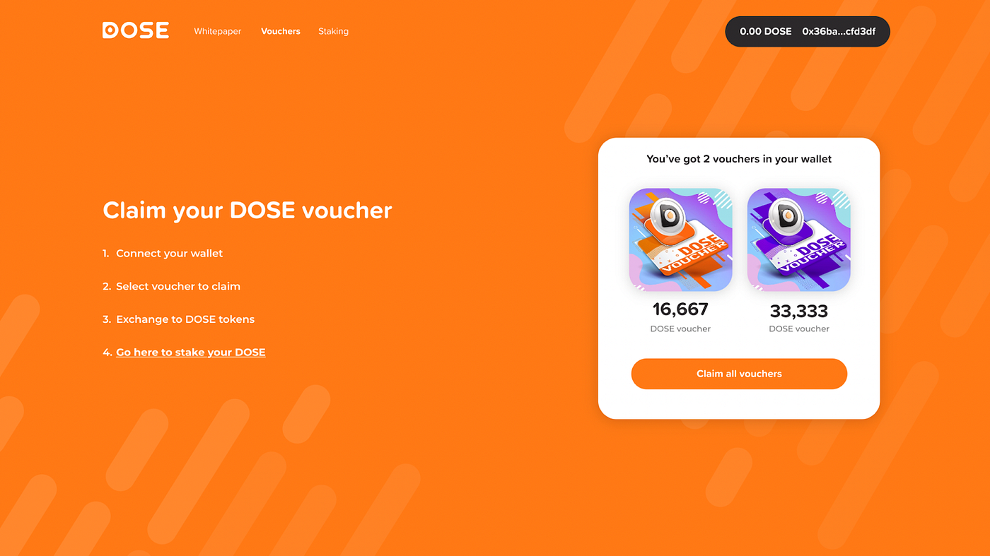 How to Claim Your DOSE Vouchers. Get ready to convert your vouchers ...