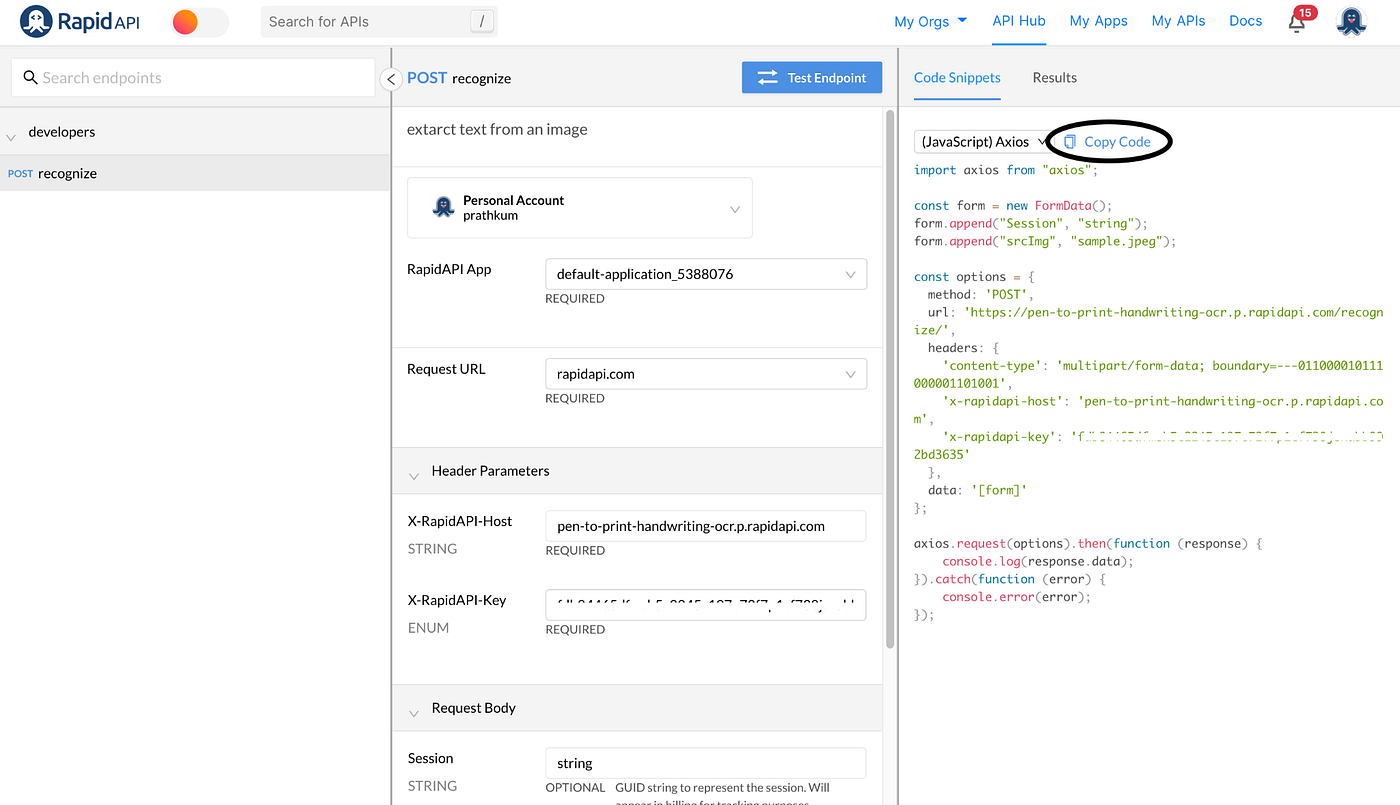 Build an Image-to-Text Extractor Application using API | by RapidAPI | Medium