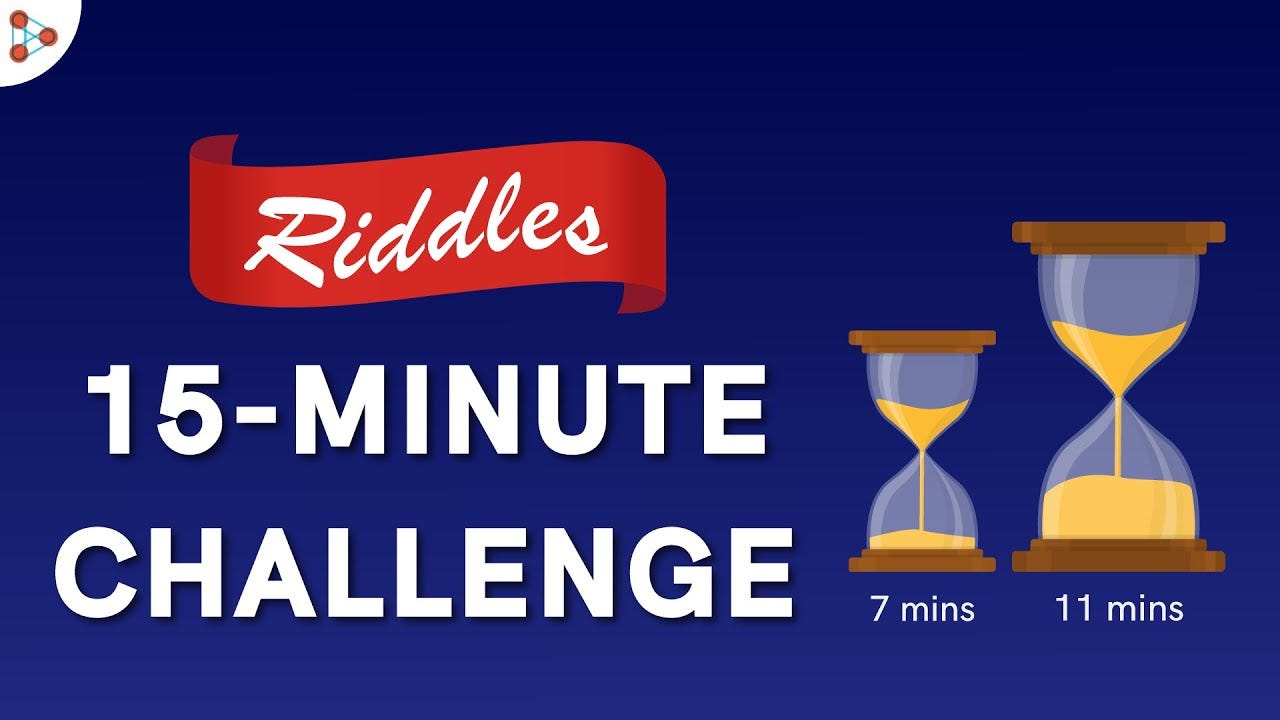 15 Minutes Challenge | Riddles | Don’t Memorise | by Infinite Knowledge ...