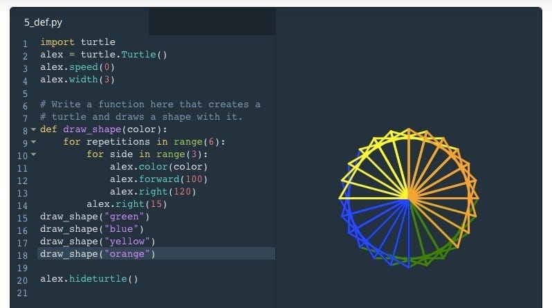 Week 2 — Pythons and Turtles 🐍🐍🐍 🐢🐢🐢(6th April) | by Alex Walters | Medium