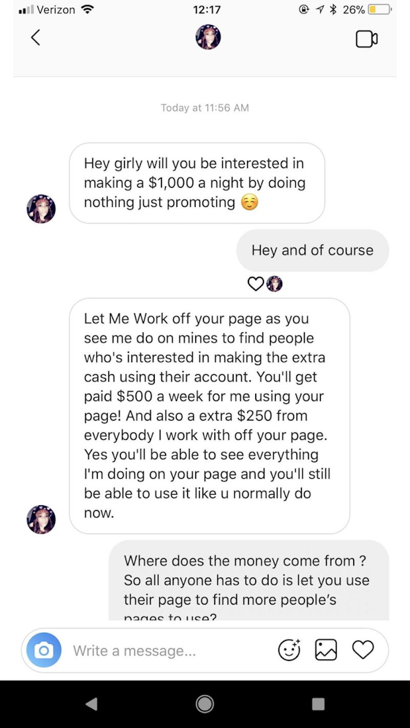 Instagram hacking messages - yogatide