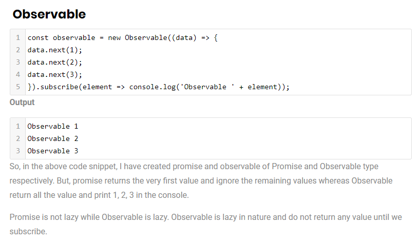Promise vs Observable in Angular with (.subscribe, .then , .pipe). | by Suravi Sasadara ...