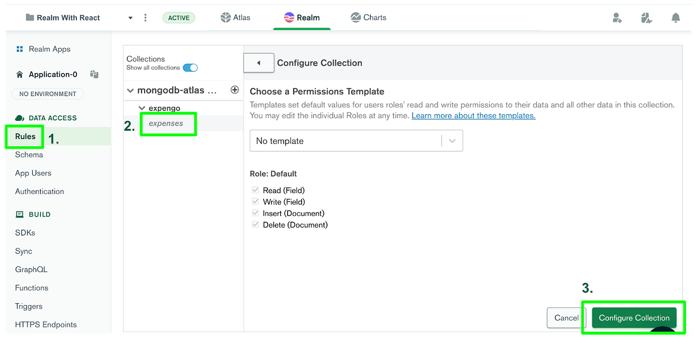 Configure MongoDB Realm to perform CRUD operations in our app using GraphQL | by Sourabh ...
