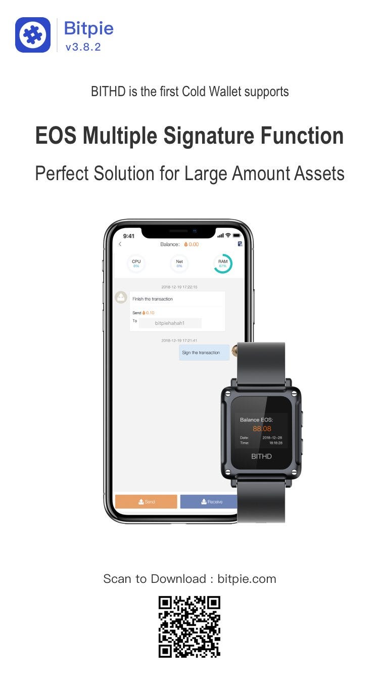 EOS Multisig Added on BITHD! | by Bitpie Wallet | Bitpie | Medium