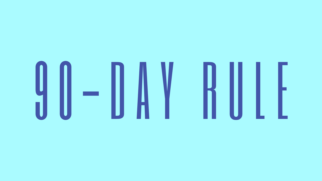 90 Day Sex Rule The 90 day Rule Refers To When A Person By Tiffy