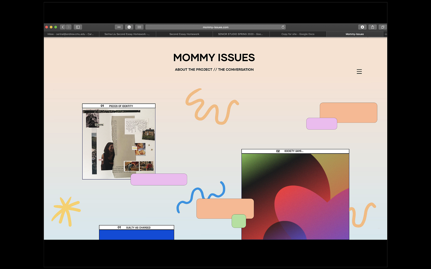 Process Documentation. 5/01/20 | by Madison Headrick | Senior Studio: Design for Critical Change ...