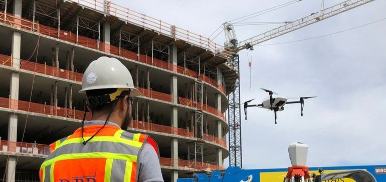 Aerial Image Annotation: Construction Site Progress Using Drones | by ...