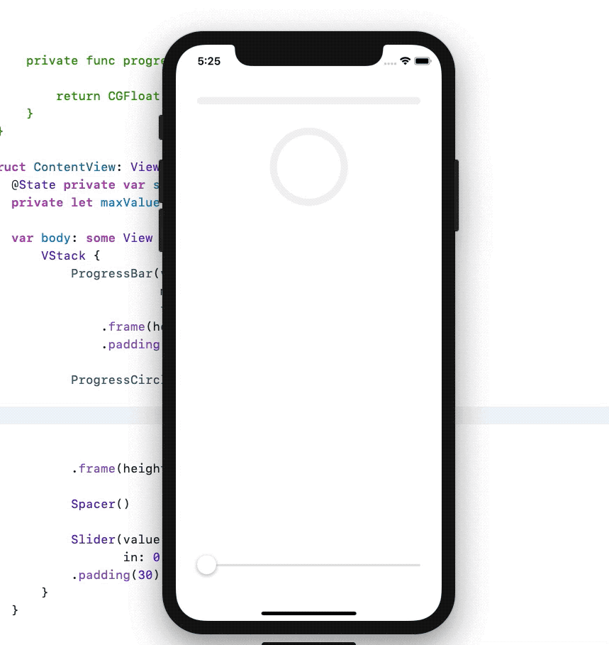 SwiftUI Progress bar/indicator. Orginally published at… | by Darren | Programming with Swift ...