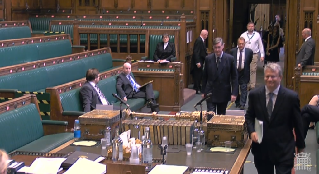 How long will House of Commons divisions (Voting) take using Jacob Rees ...