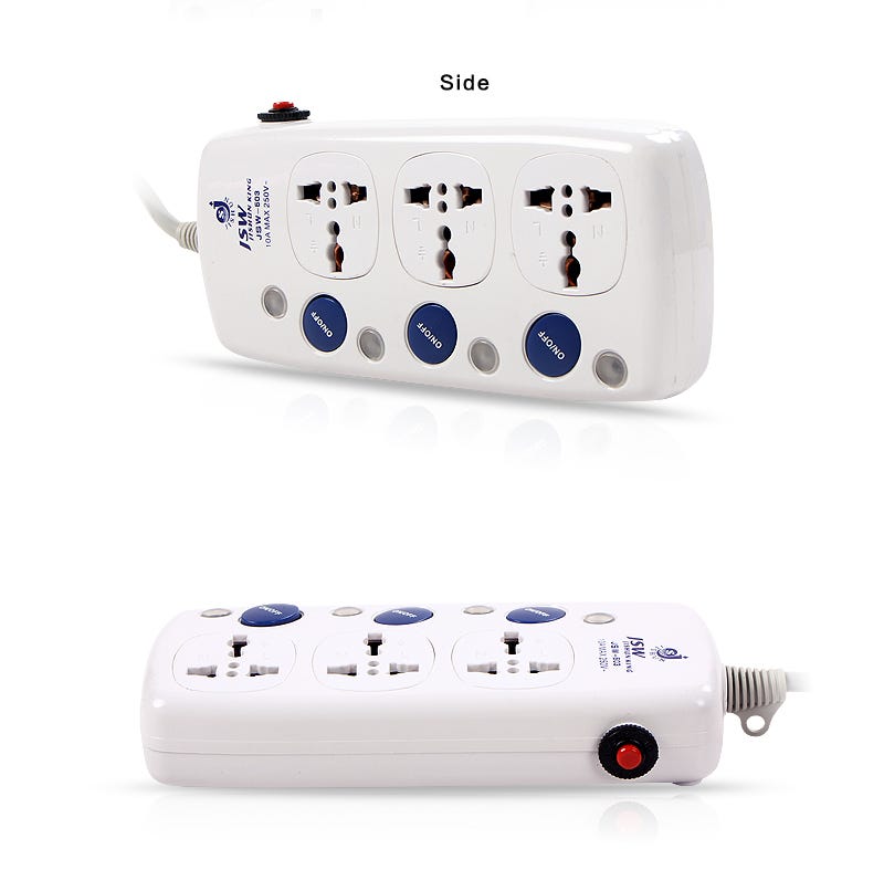 3 Way Universal Power Strip With Individual Switch | by Liu Lisa | Medium