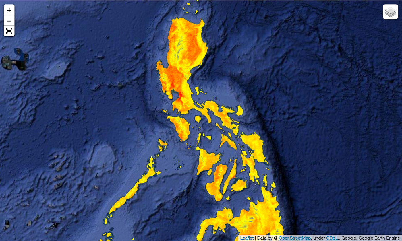 Visualising Remotely Sensed Data from Google Earth Engine in Python ...