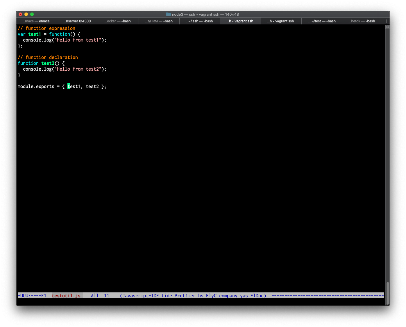 [Emacs-20] 用 Emacs 來寫 javascript 的小範例 | by Jerry Hsieh | Medium
