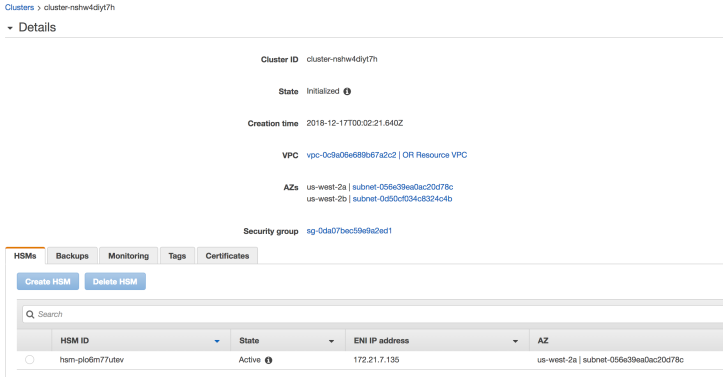 Encrypting Your Data Using Aws Kms Custom Key Store With Cloudhsm By Kenneth Hui Medium