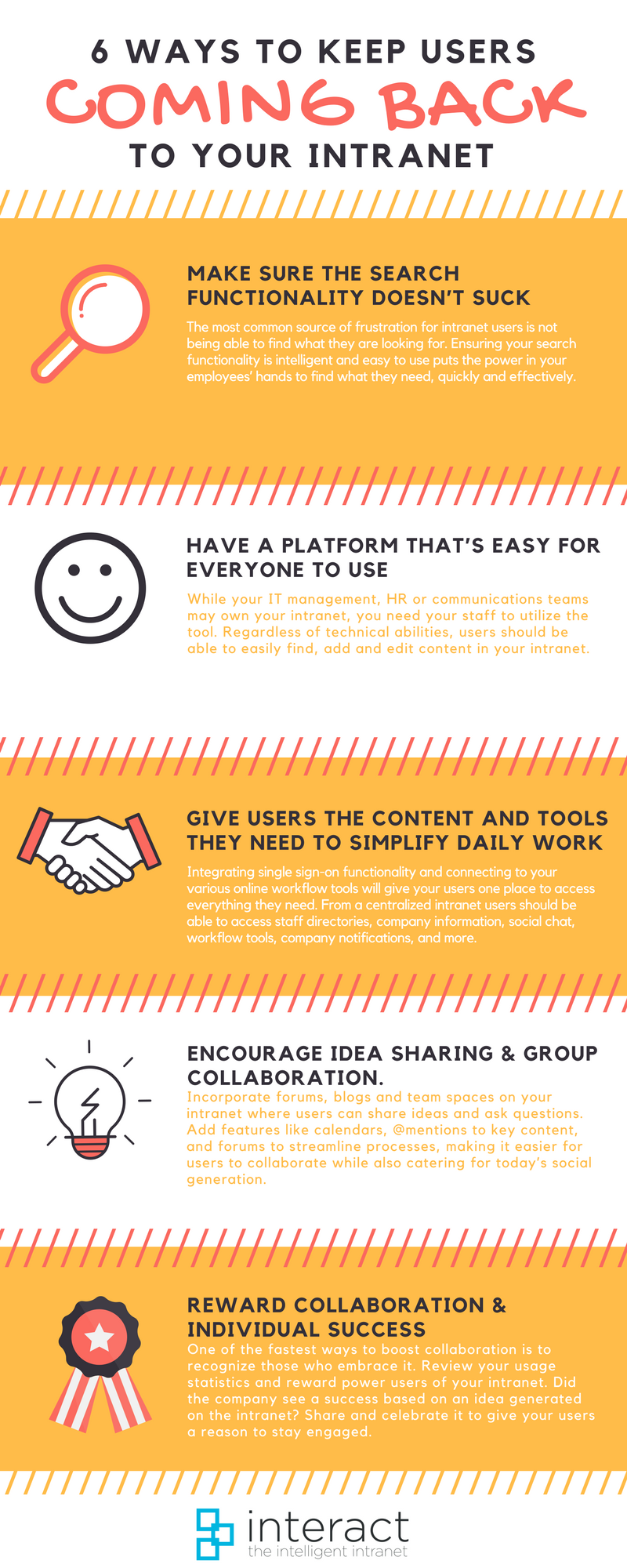 Infographic: 6 ways to keep your employees coming back to your intranet ...