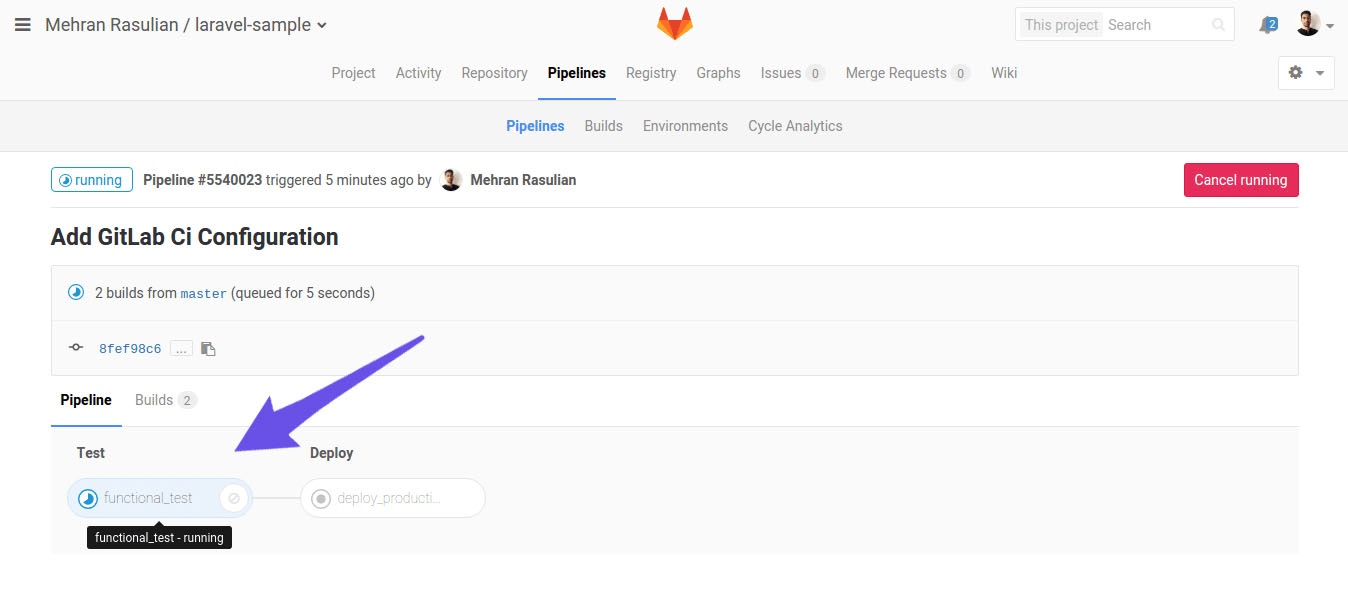 Test And Deploy Laravel Applications With Gitlab Cicd And Envoy By Luigi Laezza Medium