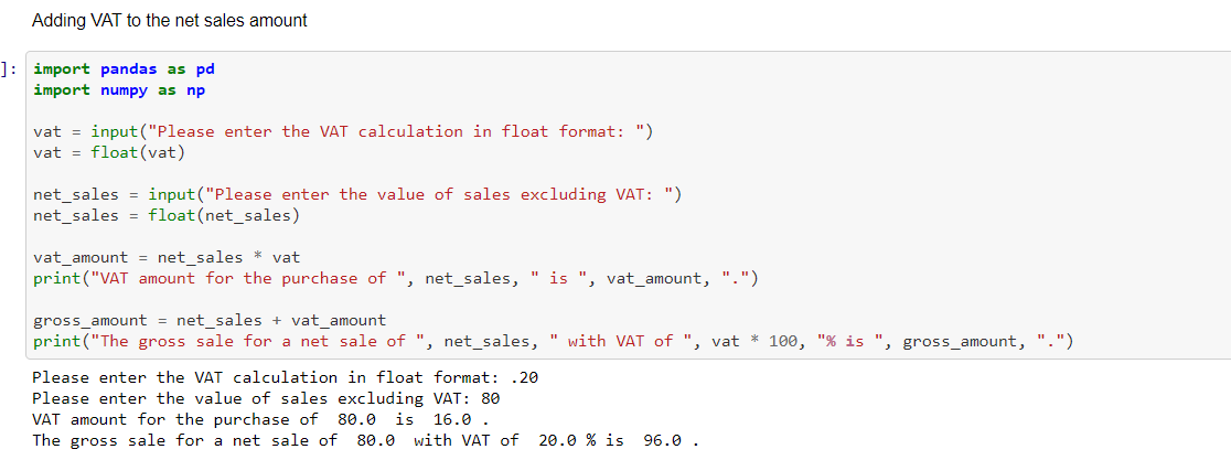 How To Calculate Vat Using Python By Tracyrenee Codex Medium