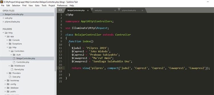 Implementasi MVC dalam Framework Laravel | by Dimas wahyu | Medium