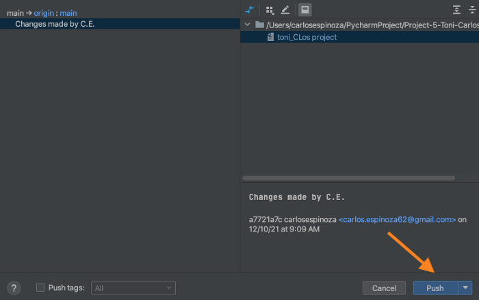 How to Push Python Code from PyCharm to Github | by Carlos Espinoza | Medium