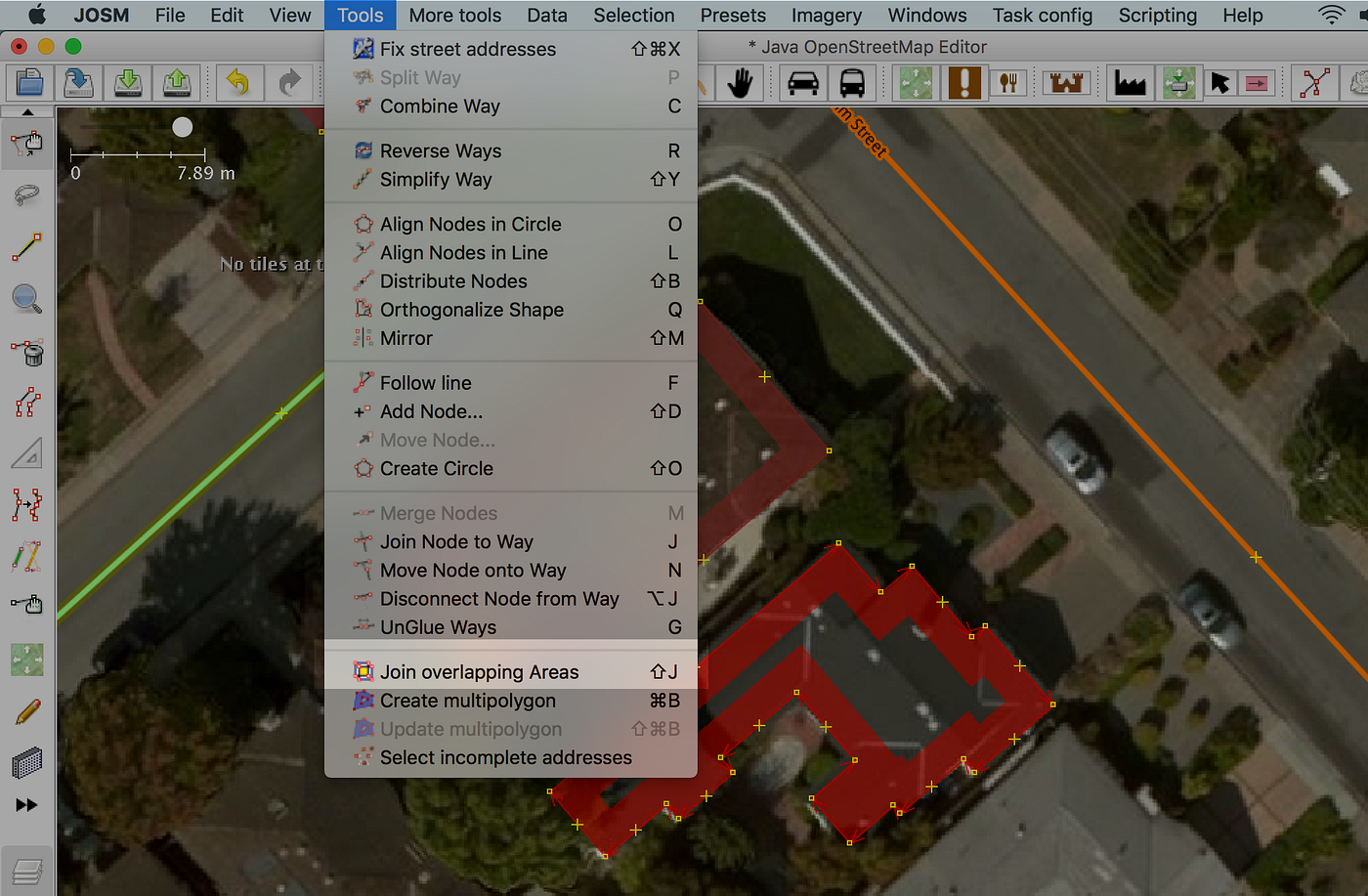 Fast building tracing with JOSM | by Mapbox | maps for developers