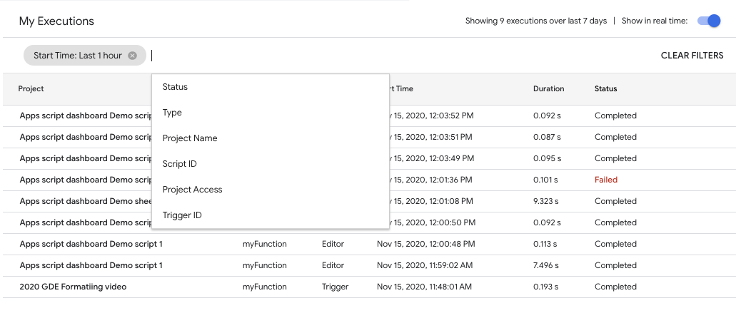 Overview of the Apps Script dashboard | by Jasper Duizendstra | Google ...