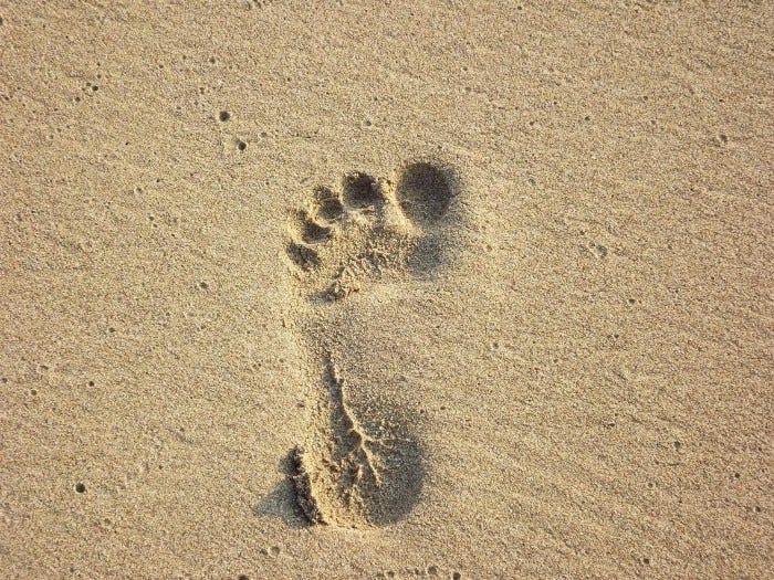 A footstep in the sand. - The Shortform - Medium