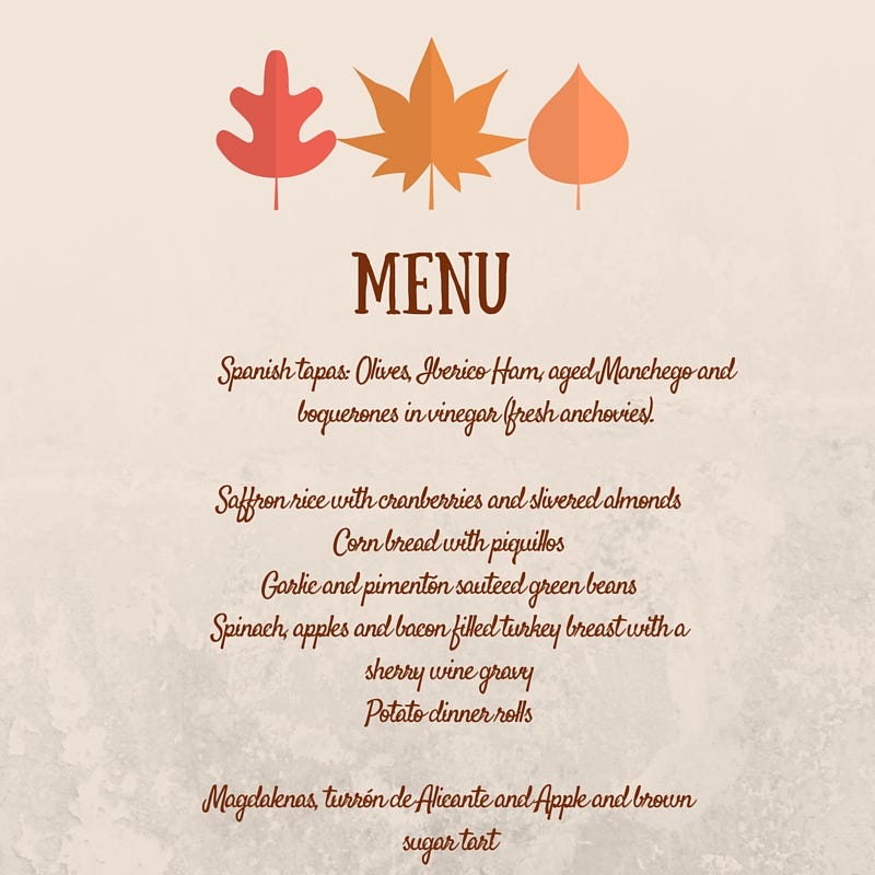 My Spanish inspired thanksgiving dinner | by Gaila | Medium