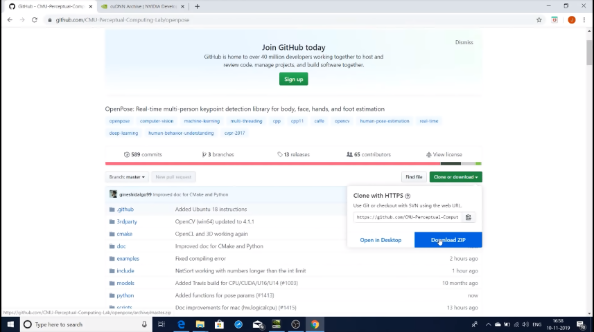 How to install openpose on windows 10 | by Jaskaran Singh Nagi | Medium