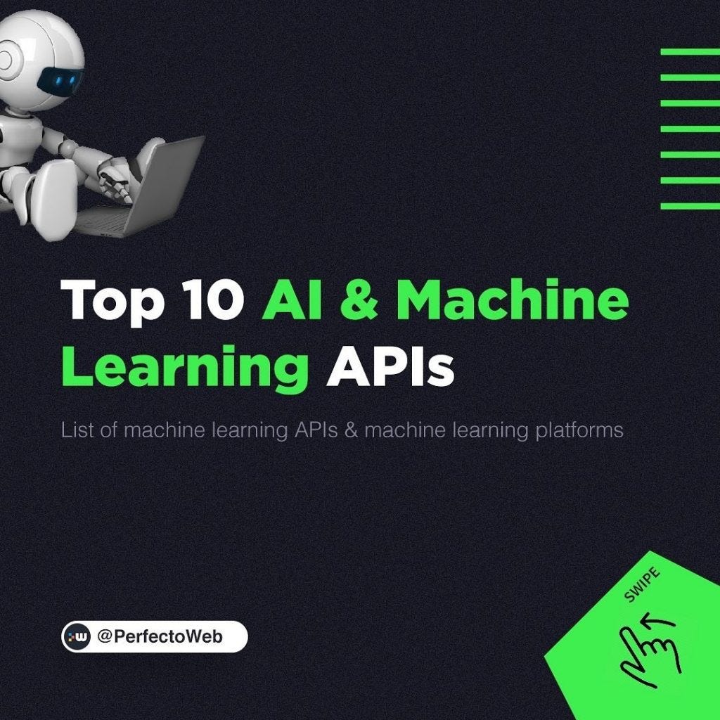 Top 10 AI & Machine Learning APIs | by Ruslan Galba | @hellotegra | Medium