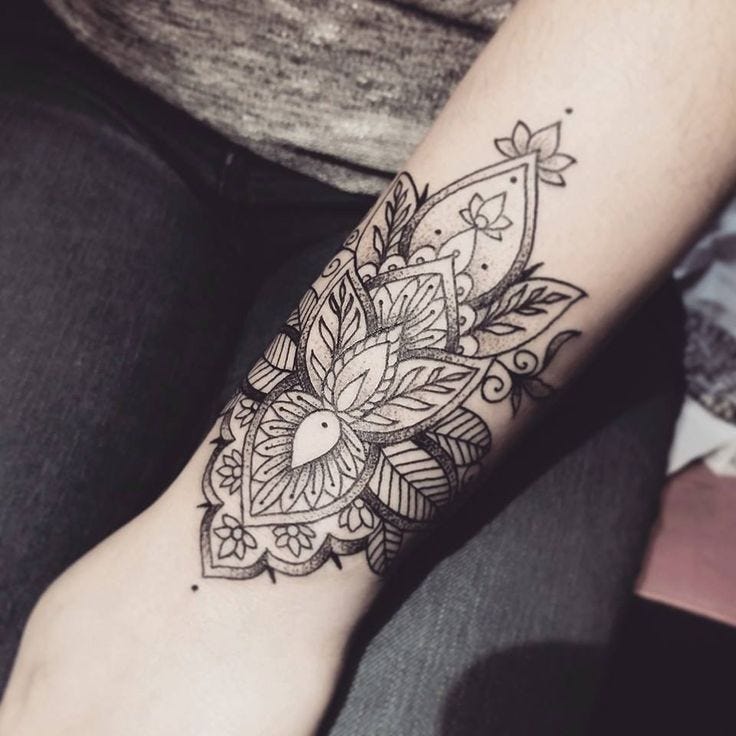 Mandala Poignet Dessin