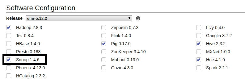 Aws Emr Cluster With Sqoop Intergrating Rdsmysql Data Table To S3 Bucket By Sajith