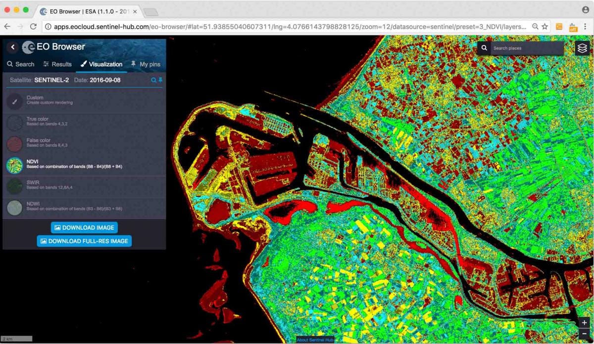 EO Browser with Sentinel and Landsat data in one place | by Sinergise ...