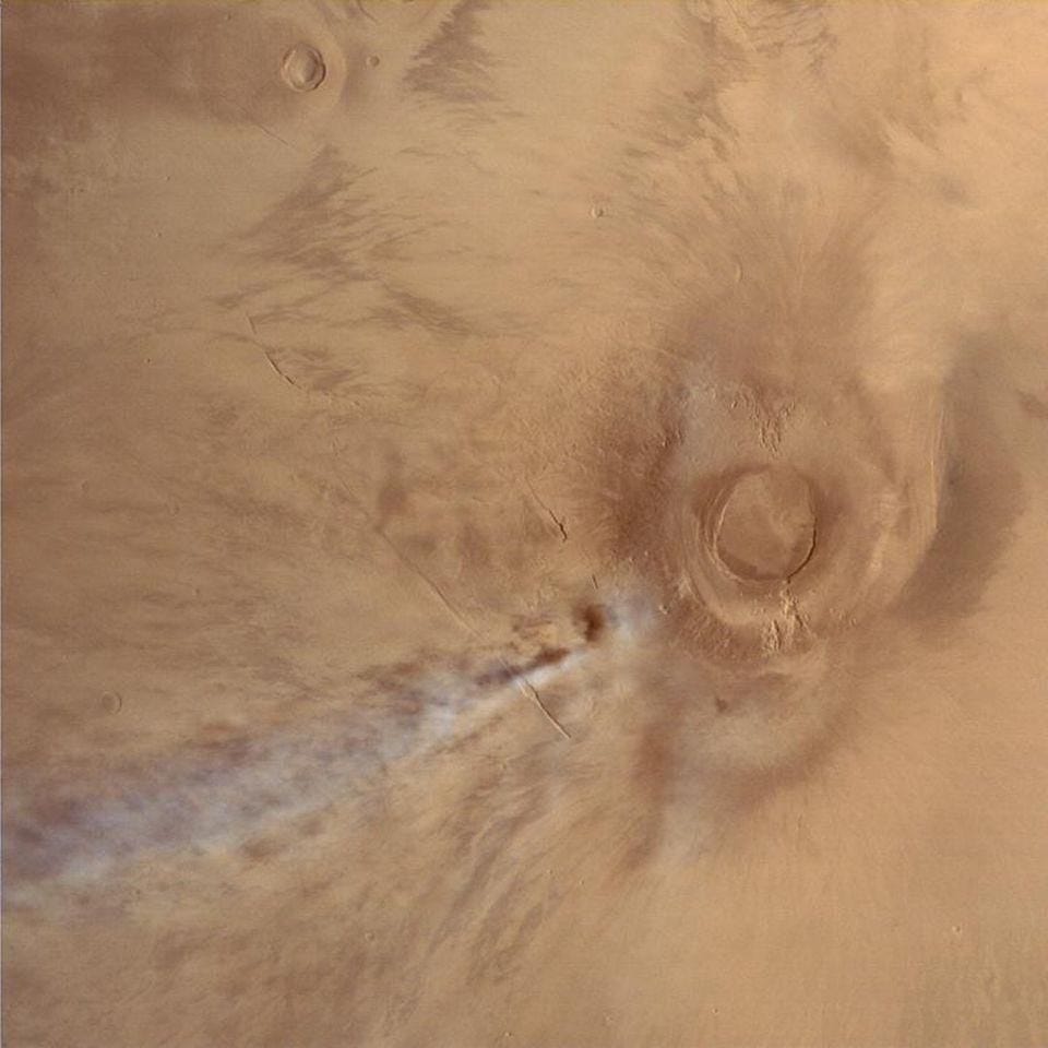 Why Does Mars Appear To Have Smoke Plumes In Its Atmosphere? | by Ethan ...