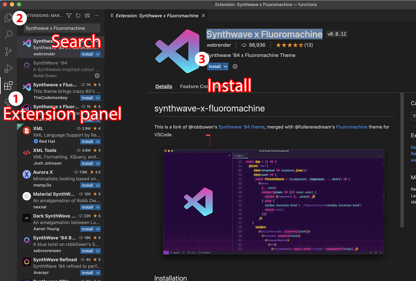 How to install VS Code Cyberpunk theme (Synthwave x Fluoromachine) | by Mario Pepe | Jul, 2022 ...