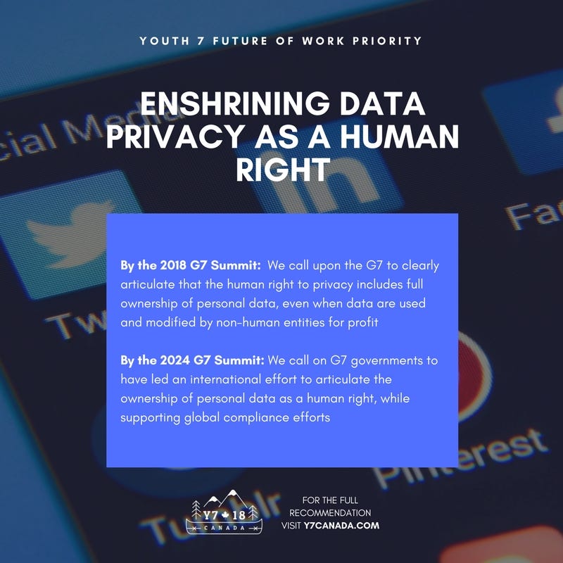 What We Wish the G7 Had Addressed: Making Data Privacy A Human Right ...