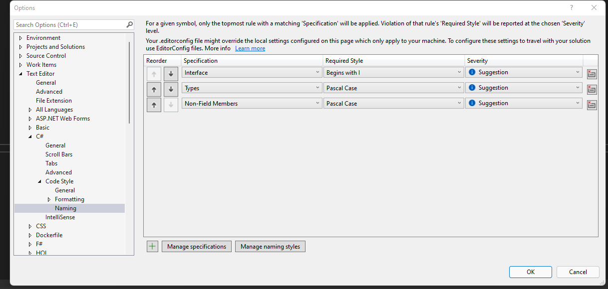EditorConfig VisualStudio 2022. Every person has their standards when… | by Bernardo Teixeira ...