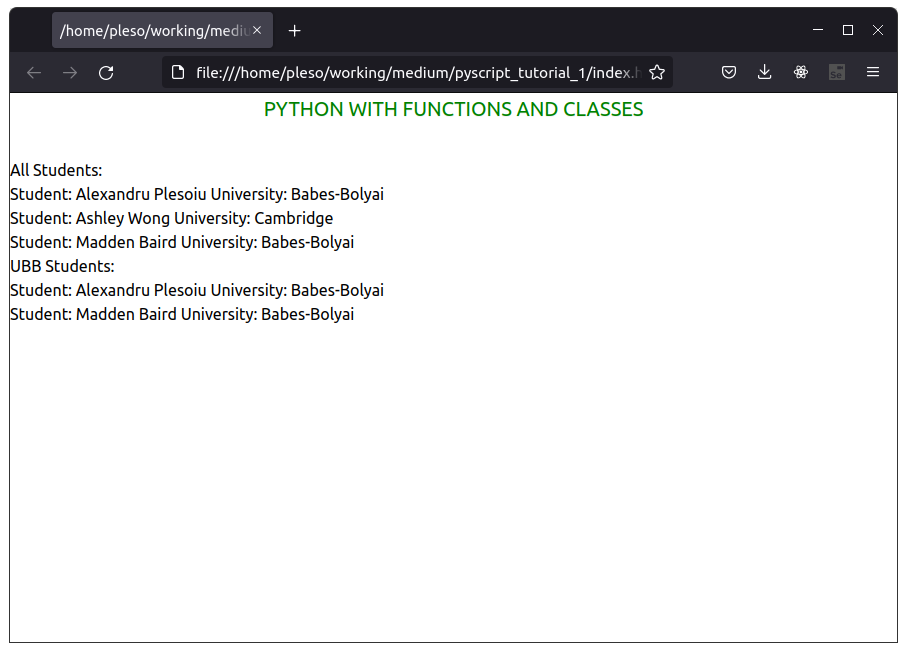 Pyscript — Html And Python In Browser 2022 Tutorial Dev Genius
