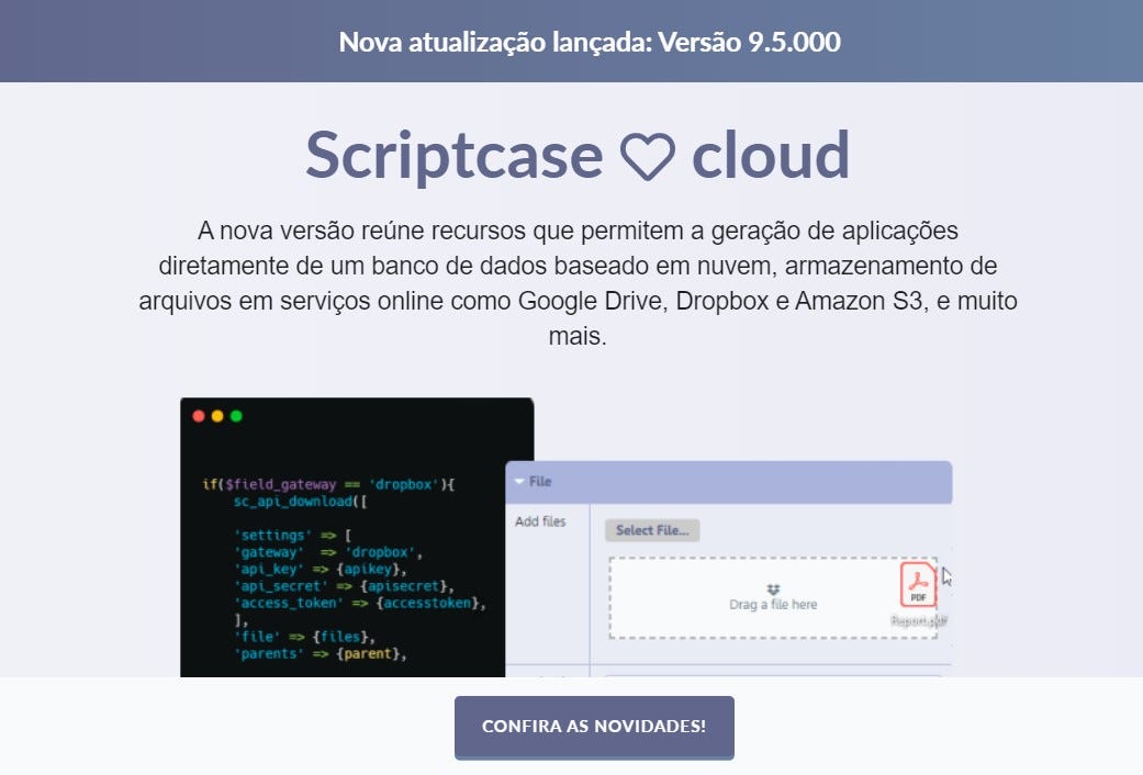Scriptcase 9.5: O veredito. Chegou o Scriptcase 9.5! Nós já… | by Editor Mestre Scriptcase ...