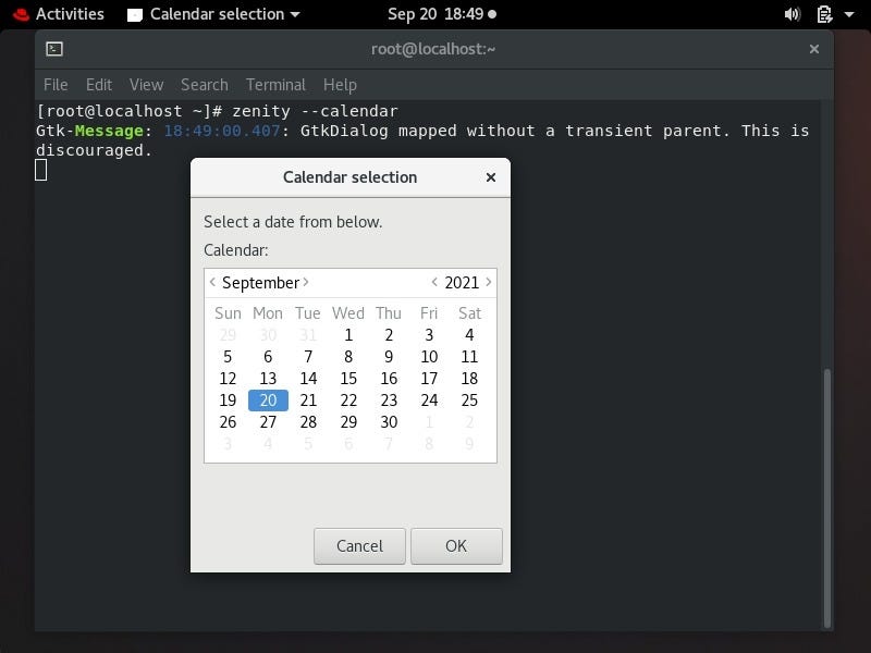 How to Use Zenity Command and it’s Options in RedHat Linux ? | by ...
