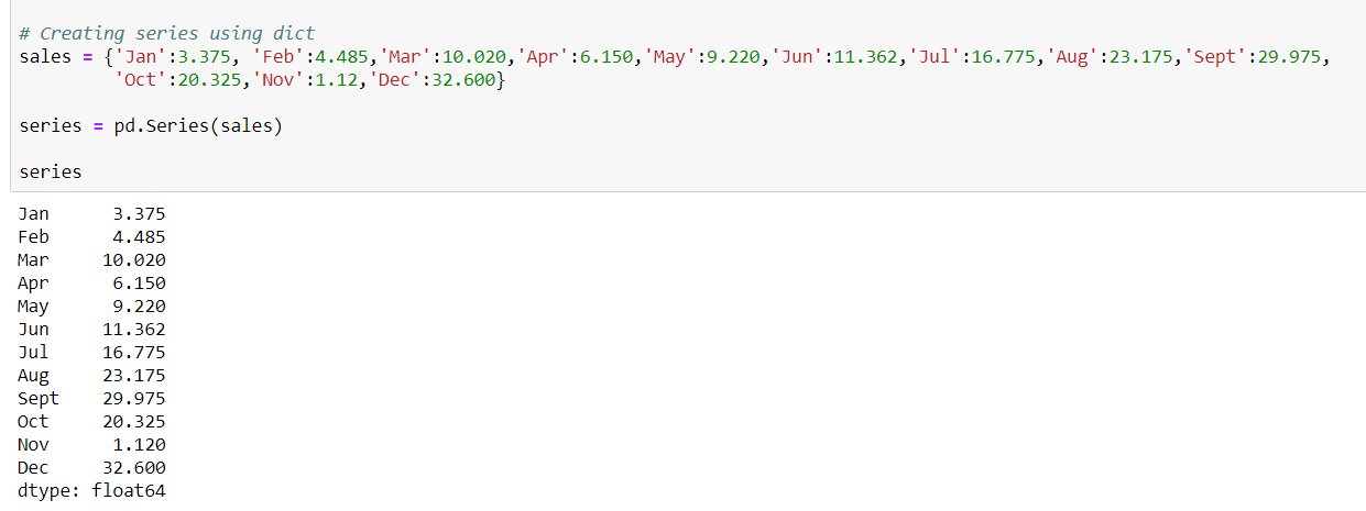 Exploring Pandas Series. What is Pandas Series | by Sameer Shukla | Medium