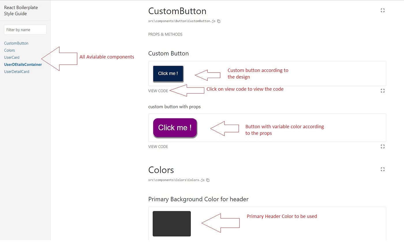 Style guide driven front end development with React Styleguidist | by Jishnu Koottala | Medium