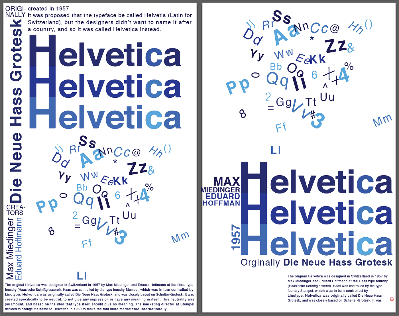 Helvetica Text Poster. When we were tasked to explore… | by Alessandra ...