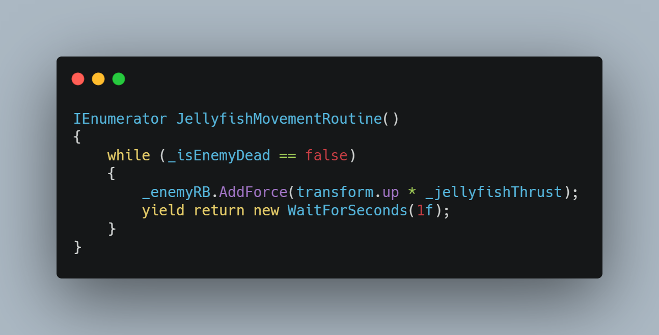 Making a Jellyfish Part II: Unity Implementation and Enemy Behavior | by Jared Amlin | Nerd For ...