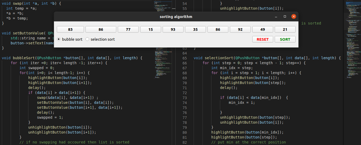 Introduction To Qt Using C Learn Qt By Visualizing The Sorting By