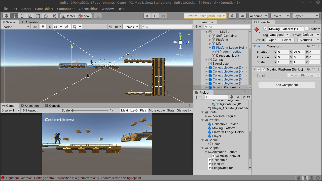 Daily Progress: Moving Platforms. We’ve covered moving platforms before ...