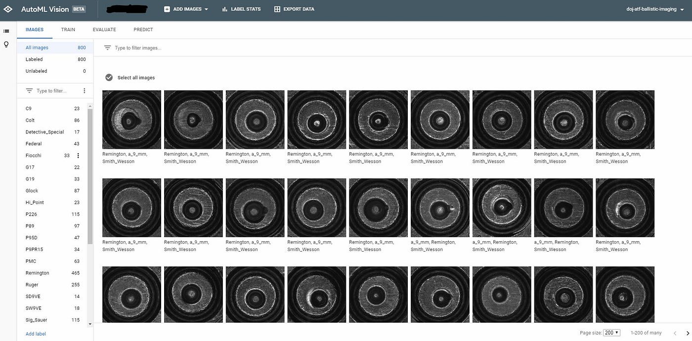 Using Gcp Automl Vision To Predict Firearm Make Model From Ballistic Images By Dave Stepp Medium