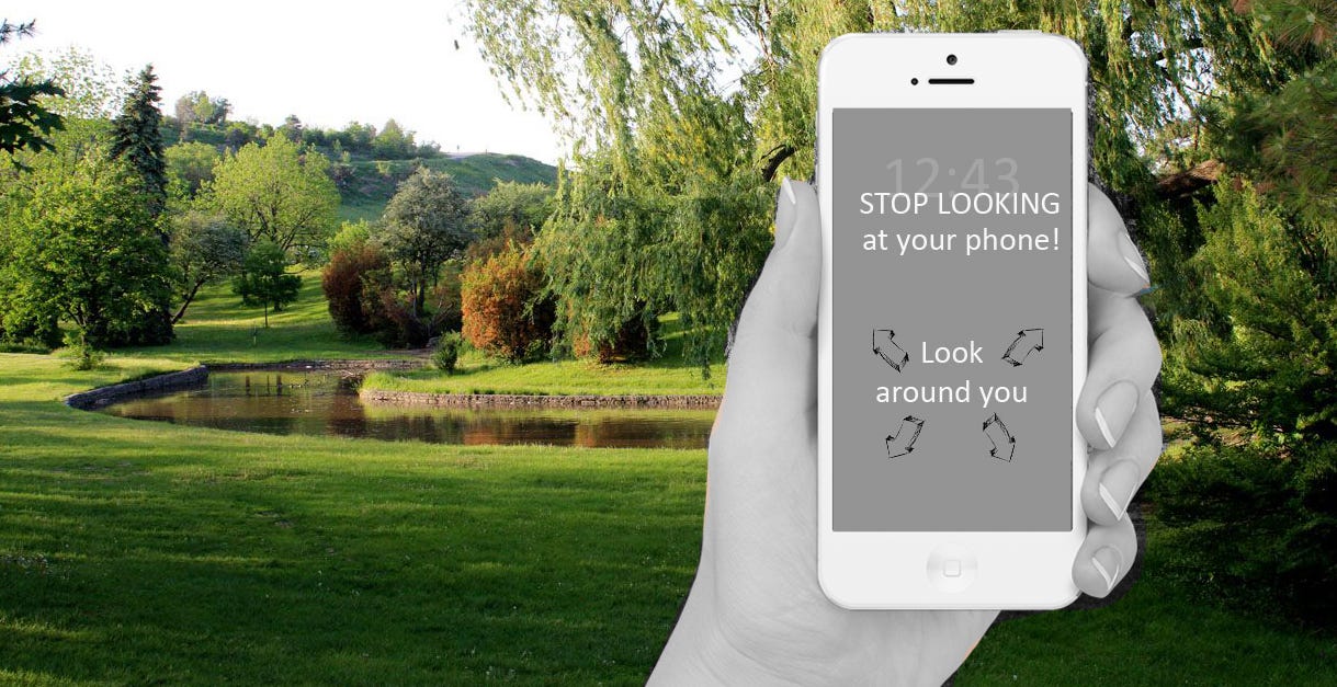 STOP LOOKING at your phone — look around you | by DO YOU KNOW WHO WE ...